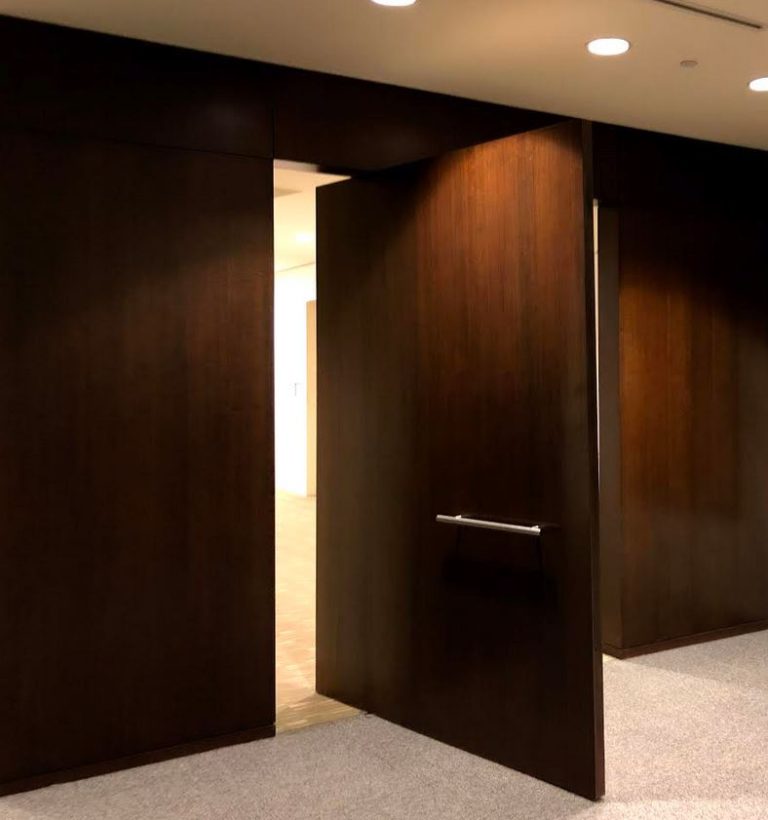 High End Pivot Doors | Non-warping patented wooden pivot door, sliding ...