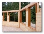 Building Your Sing Log Home | Non-warping patented wooden pivot door ...