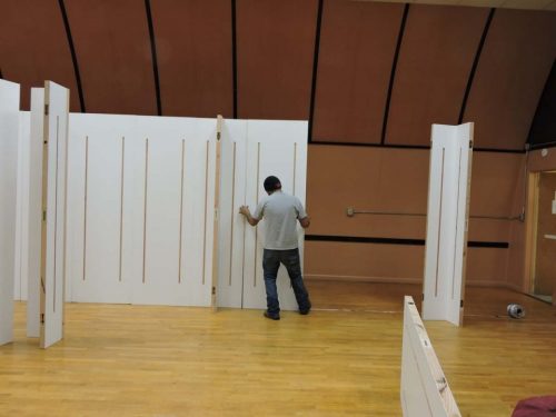 Modular Exhibit Systems | Non-warping patented wooden pivot door ...