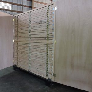 Modular Exhibit Systems | Non-warping patented wooden pivot door ...