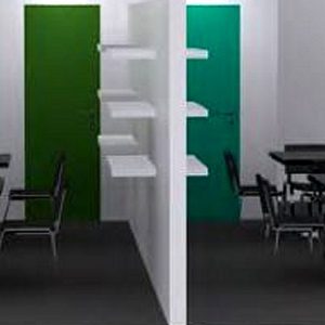 Portable Trade Show Displays | Non-warping patented wooden pivot door ...