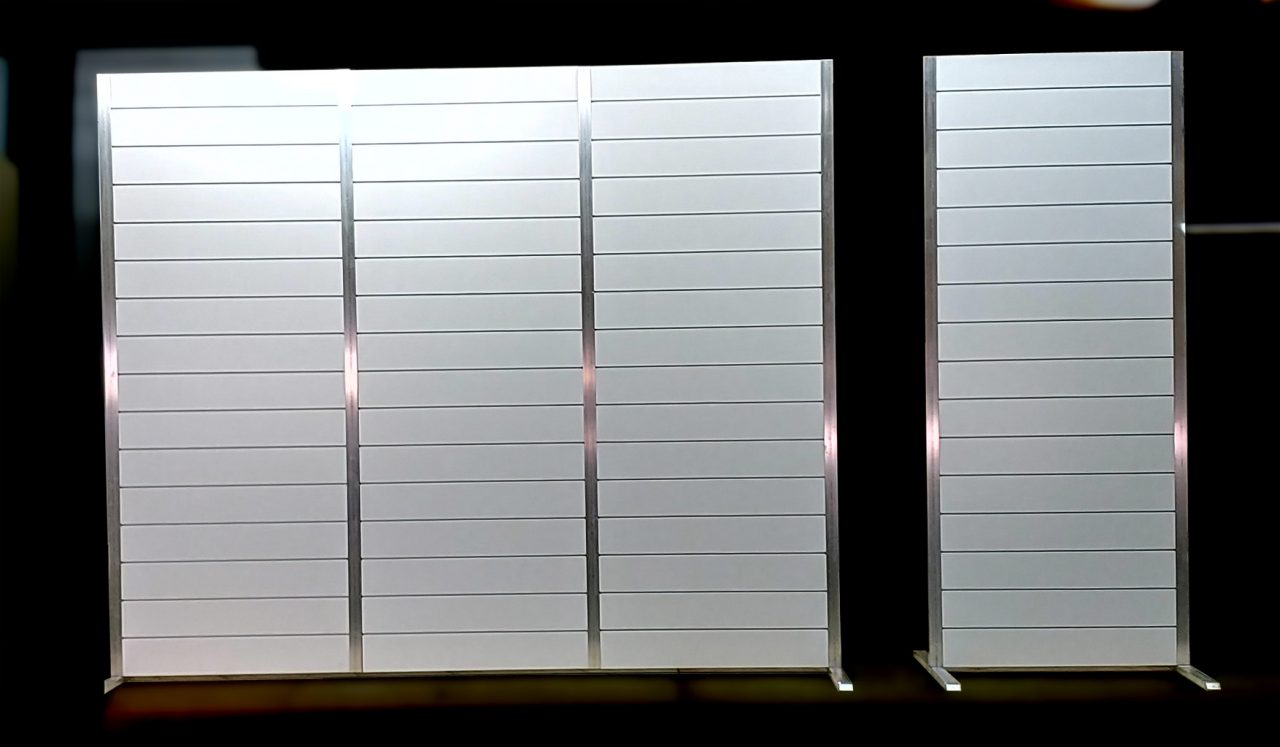 4×8 Slat Wall Trade Show Display Walls | Non-warping patented wooden ...