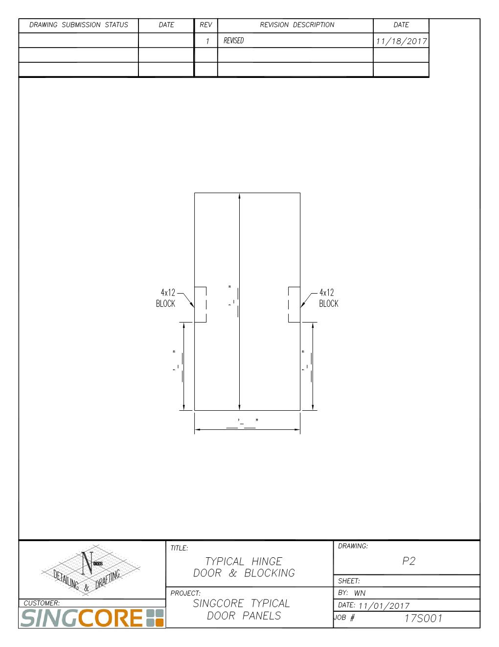 Basic Sing Door Spec Drawings | Non-warping patented wooden pivot door ...