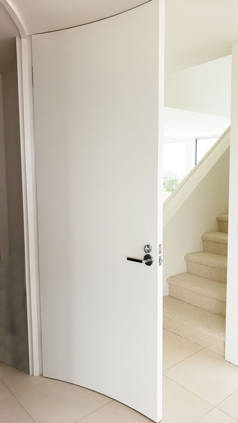 SingCore Legendary Curved Door | Non-warping patented wooden pivot door ...