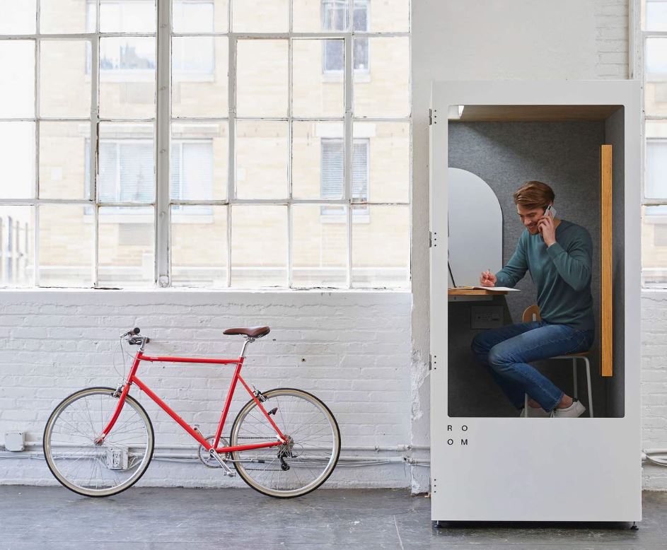 Office Phone Booths | Non-warping patented wooden pivot door, sliding ...