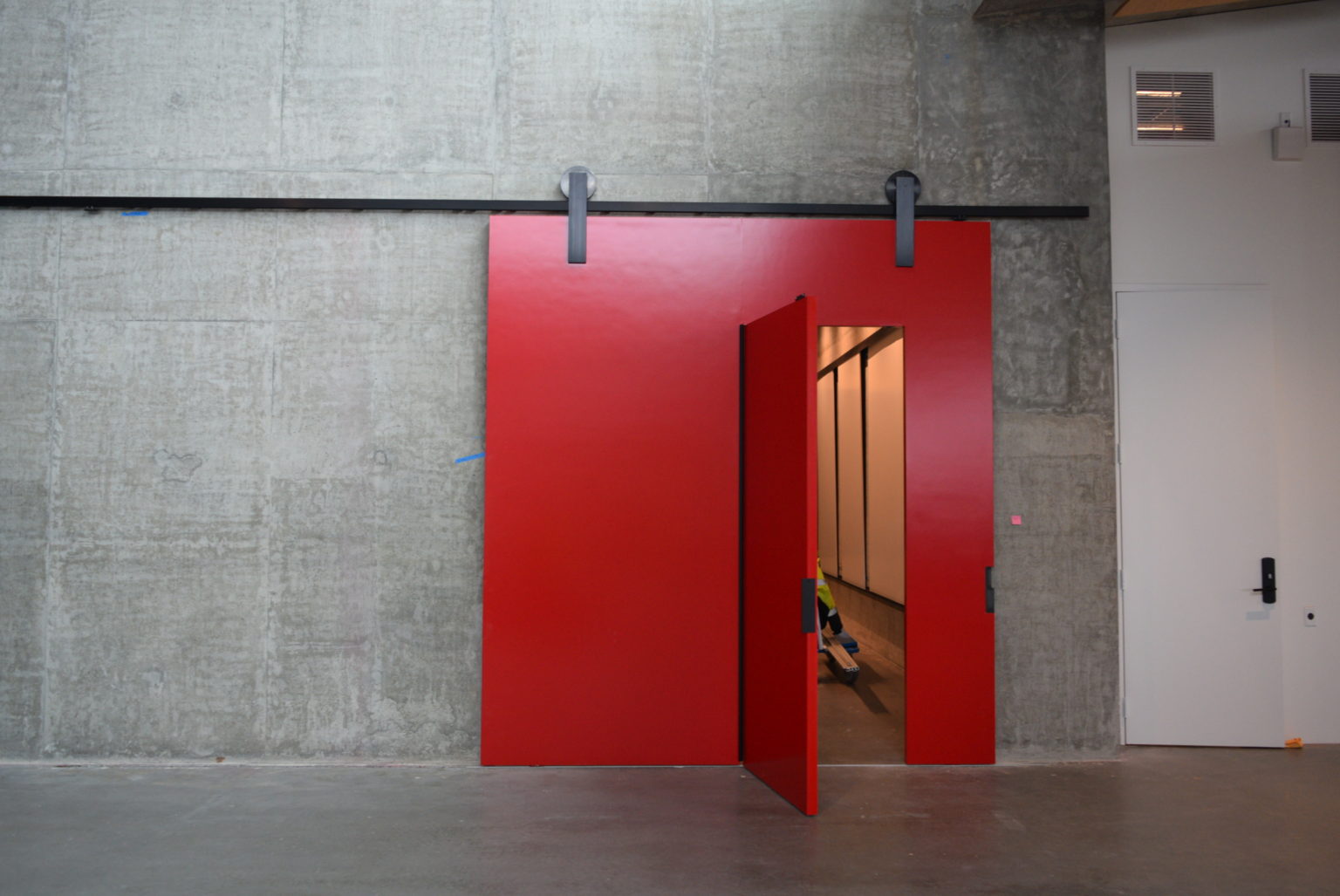 Man Door Access Doors | Non-warping patented wooden pivot door, sliding ...