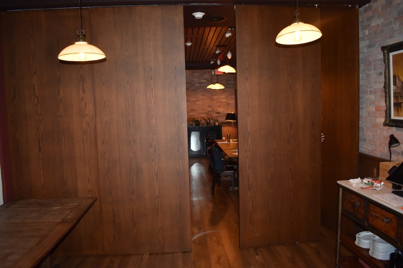 Sliding door room partition | Non-warping patented wooden pivot door ...